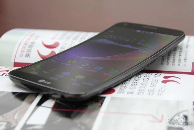 曲面屏幕+骁龙800 LG G Flex高清图赏_手机_太平洋科技